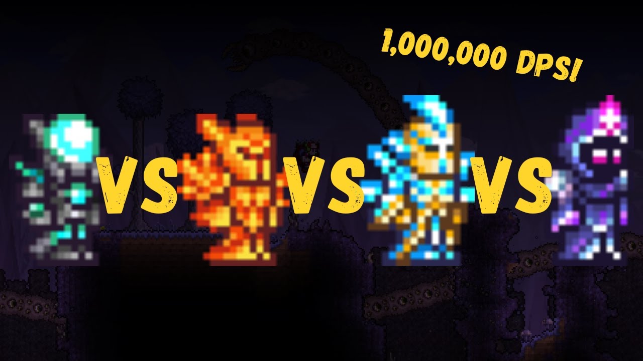 Terraria: STRONGEST BUILDS VS MECH BOSSES ??? (1.4.4) - YouTube