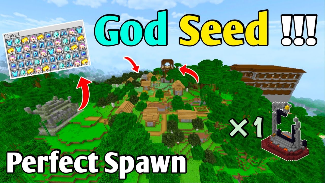 [God Seed] Minecraft Perfect Spawn Seed For 1.21 || New Bedrock Seed ...