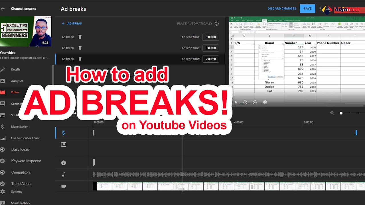 How to include ad breaks on YouTube videos - YouTube