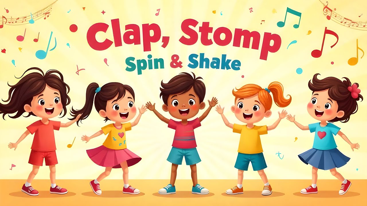 Clap Your Hands New Version!! | Clap, Stomp, Spin & Shake | Energetic ...