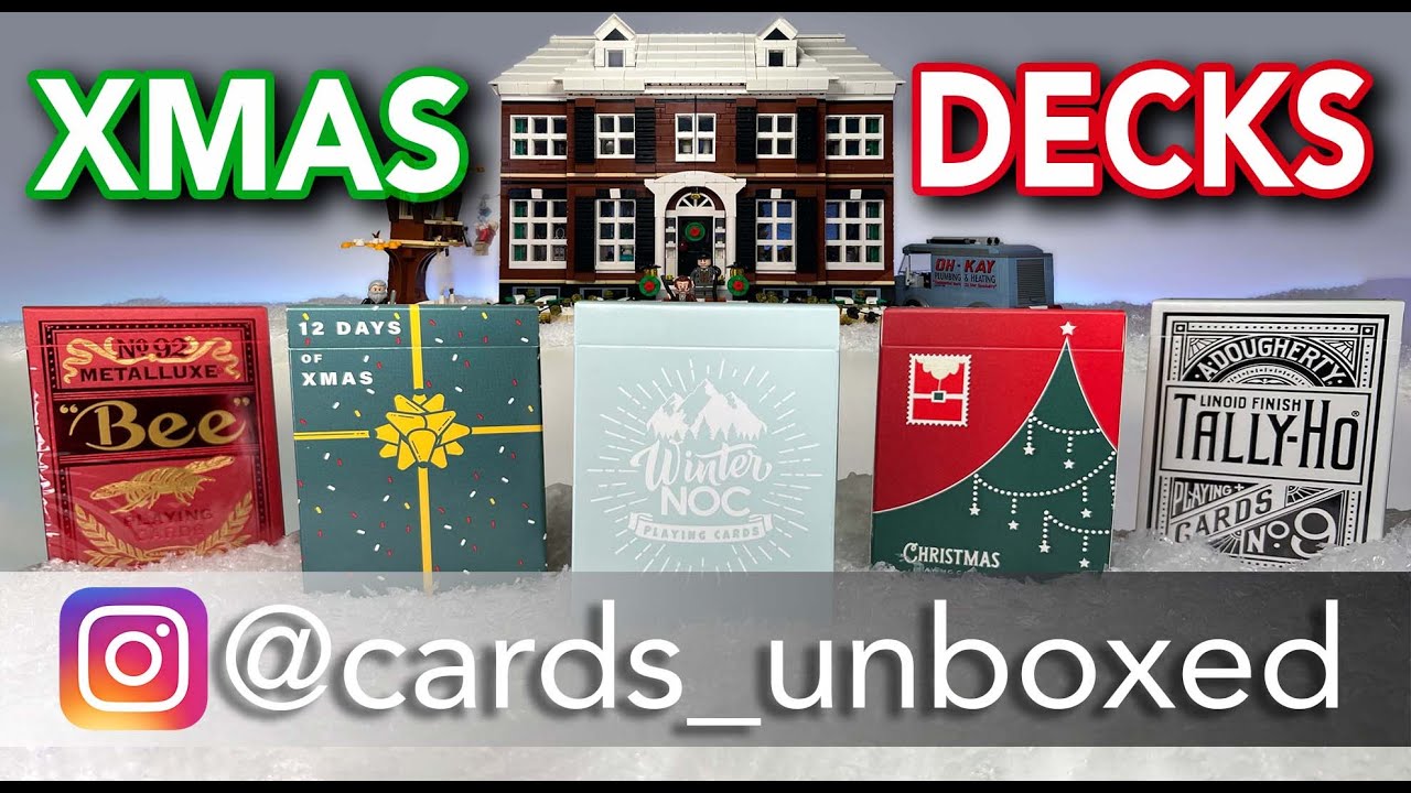 Christmas Playing Cards - Cards Unboxed - Xmas Decks - YouTube
