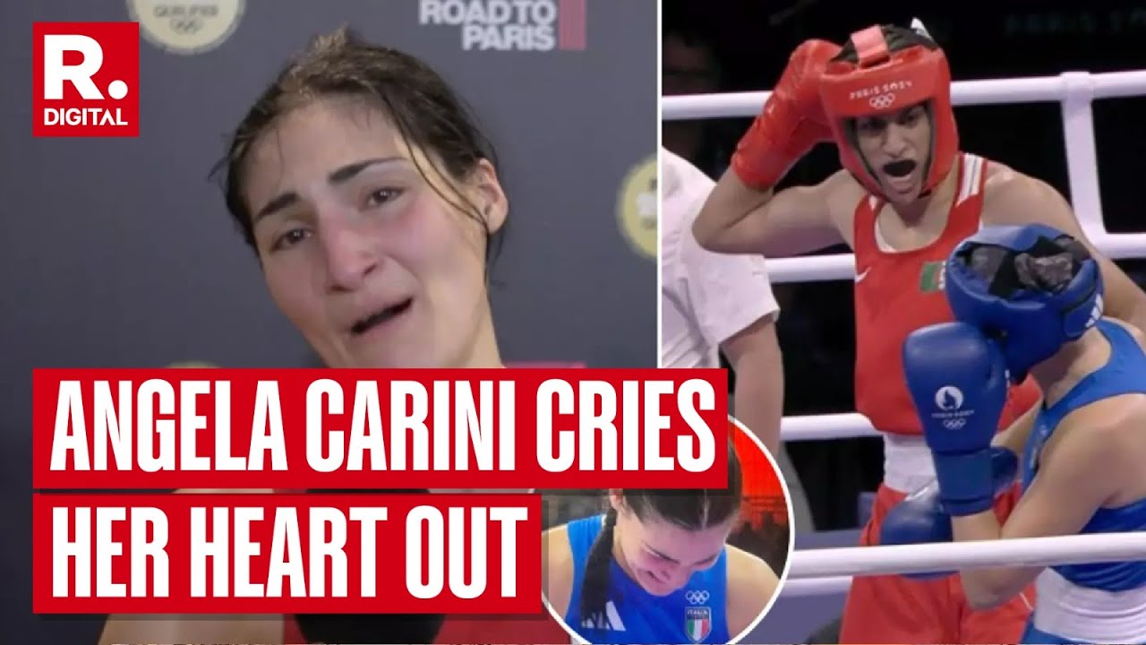 Angela Carini Cries After The Controversial Bout With Imane Khelif ...