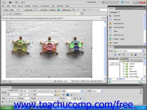 Dreamweaver CS5 Tutorial Creating Image Maps Adobe Training Lesson 5.3 ...