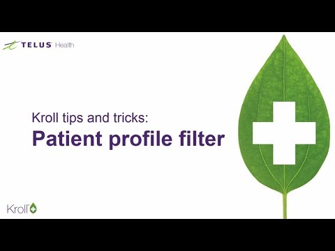 Kroll tips and tricks: patient profile filter - YouTube
