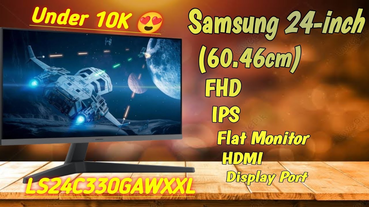 Samsung 24 inch Monitor IPS 100Hz | LS24C330GAWXXL Unboxing & Setup ...