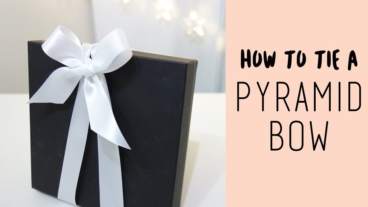 V型蝴蝶結綁法教學, how to tie a pyramid bow - YouTube