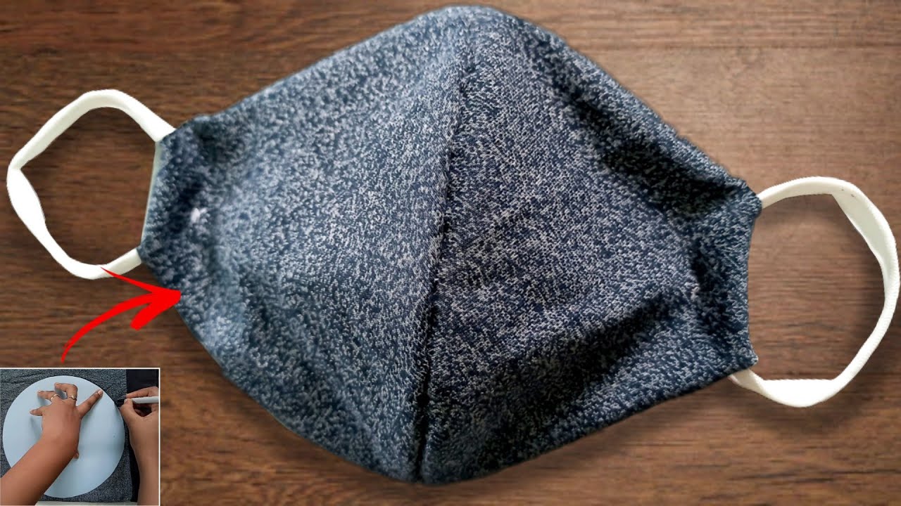 HOW TO MAKE BEST FIT FACE MASK WITH FILTER POCKET | Easy Sew Tshirt ...