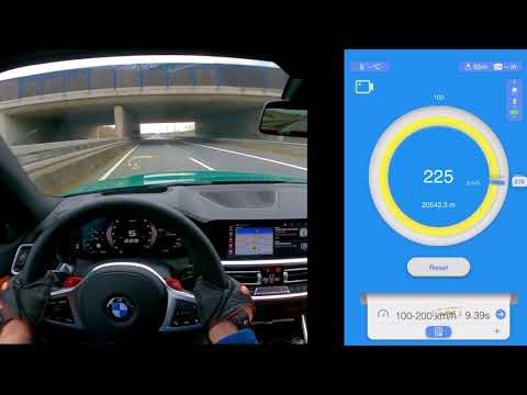 POV BMW M3 G80 Manual Transmission 70-240 kmh (43 - 149 mph) from 2nd gear [GPS Data] Dragy