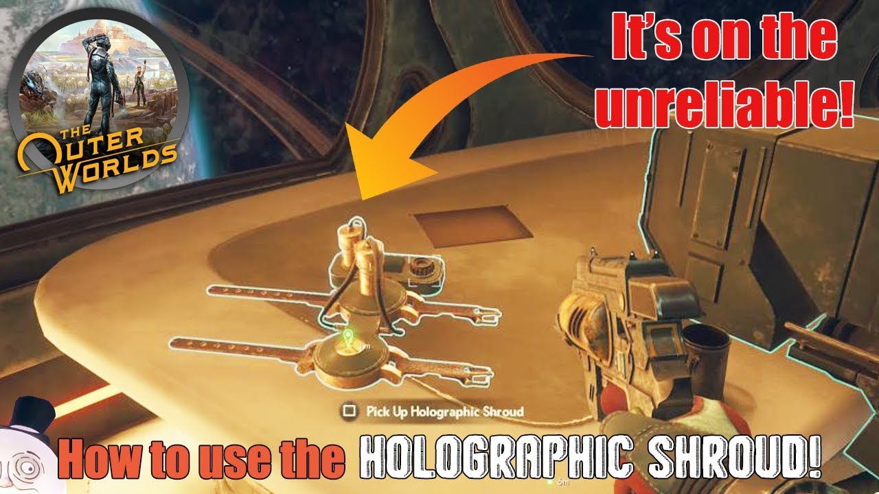 How to use Holographic Shroud | The Outer Worlds - YouTube