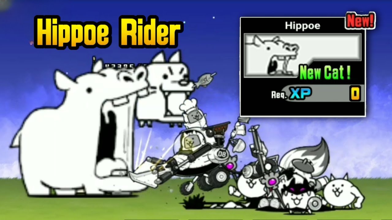 Hippoe Rider (Custom Level) - The Battle Cats + - YouTube