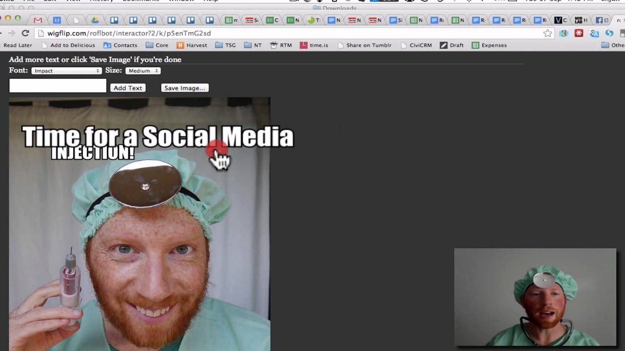 How to create a Facebook Postcard or Meme Image - YouTube