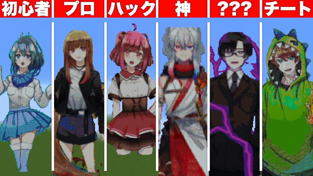 初心者 Vs プロチーター からぴちドット絵!!!【カラフルピーチ】 Youtube