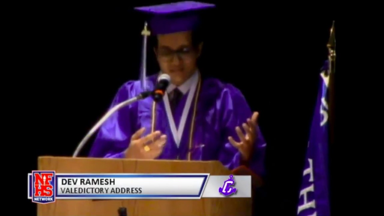 Dev Ramesh Valedictorian Speech - YouTube