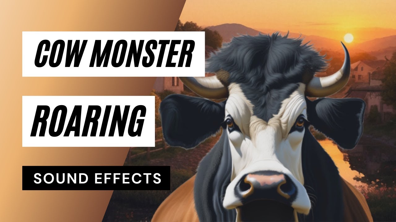 Cow Monster Roaring - cow mooing with monster roaring - YouTube