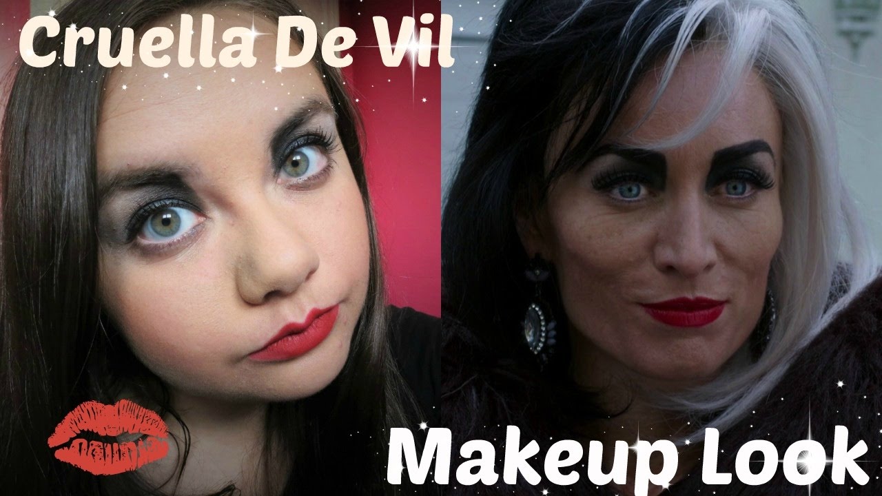 Cruella De Vil Makeup Tutorial - YouTube