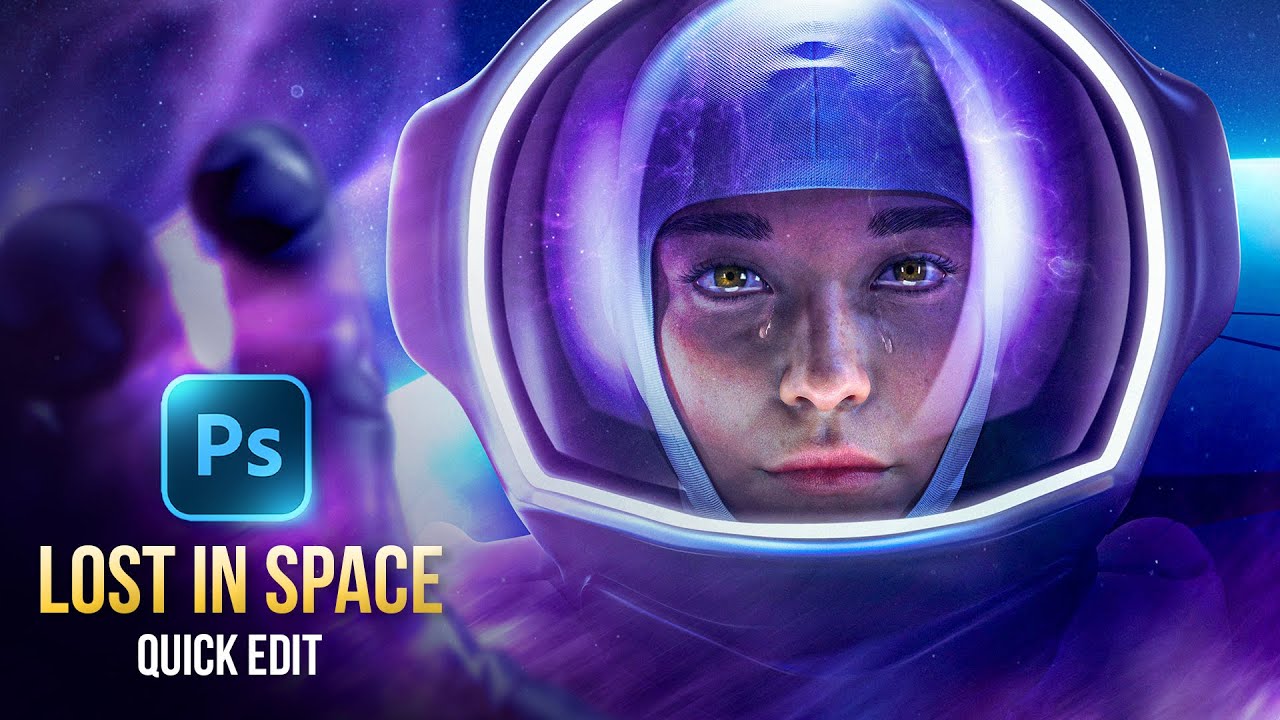 Creating a LOST IN SPACE Artwork in Photoshop - QUICK EDIT - EP 01 ...
