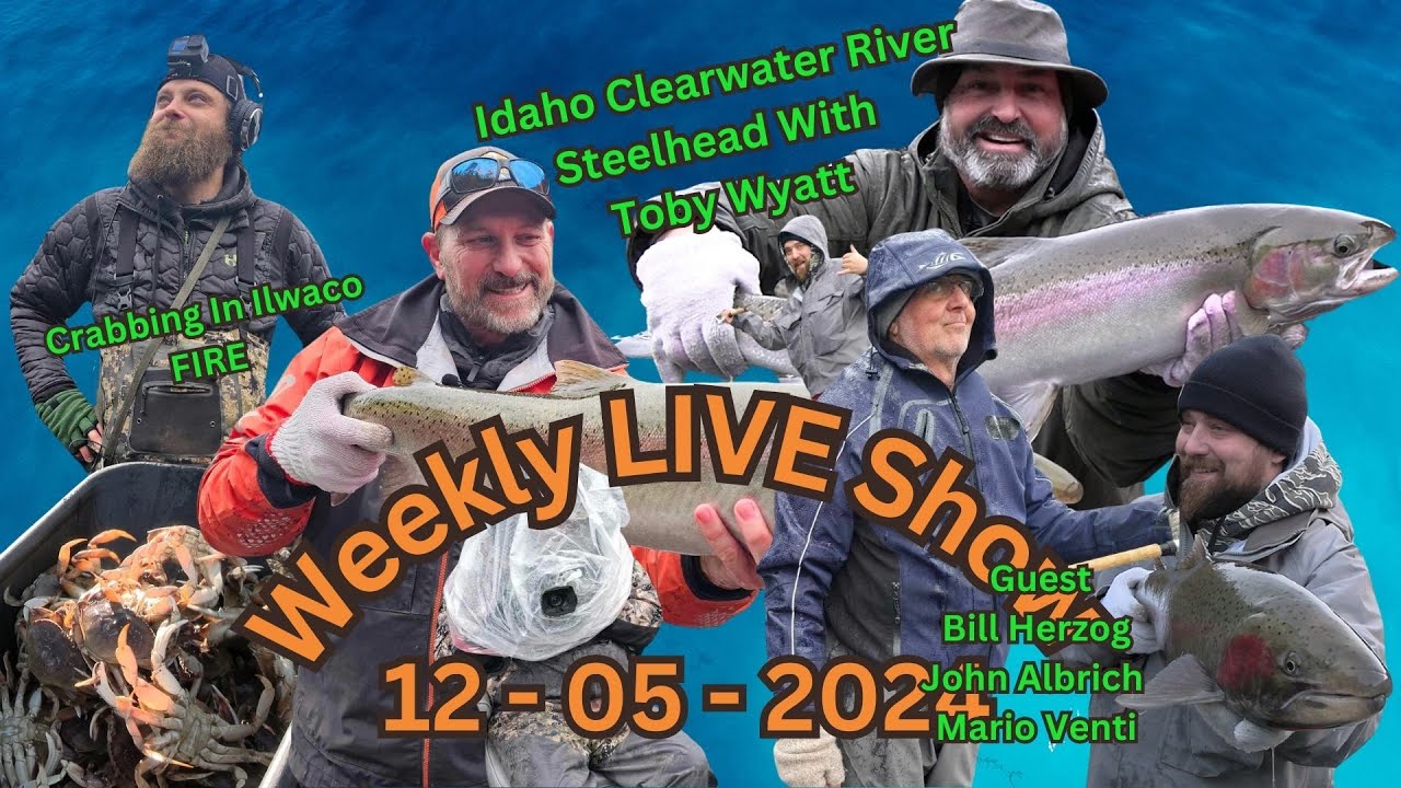 LIVE Show Topics, WDFW Steelhead Region 6, Idaho Steelhead Epic Footage ...