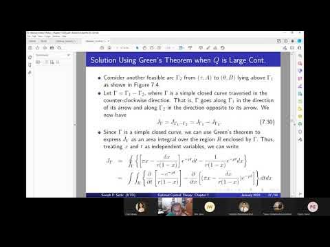 OPRE 7320 Optimal Control Theory Spring 22 Lecture 9 - YouTube