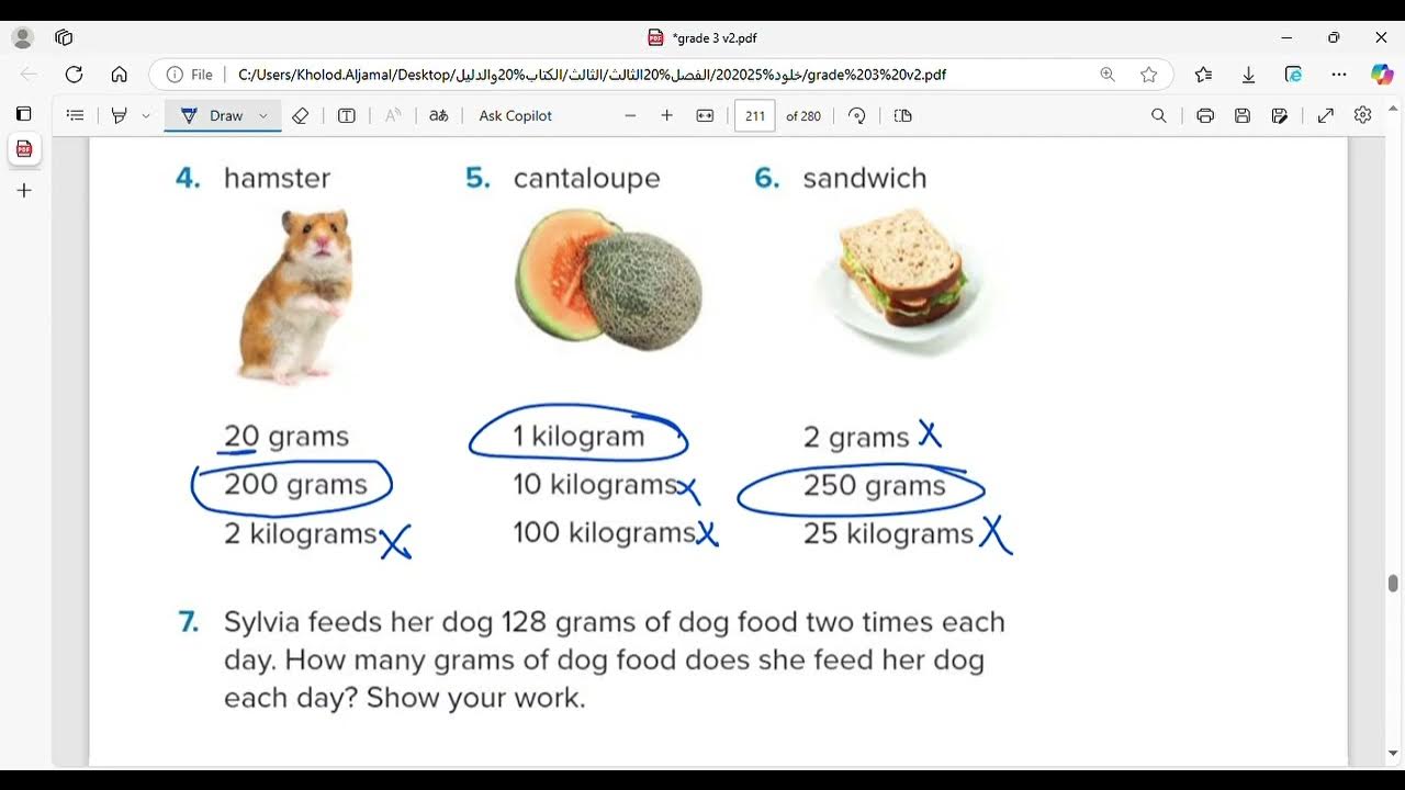 Reveal math grade 3 lesson 12_ 4 estimate and solve problems with mass ...
