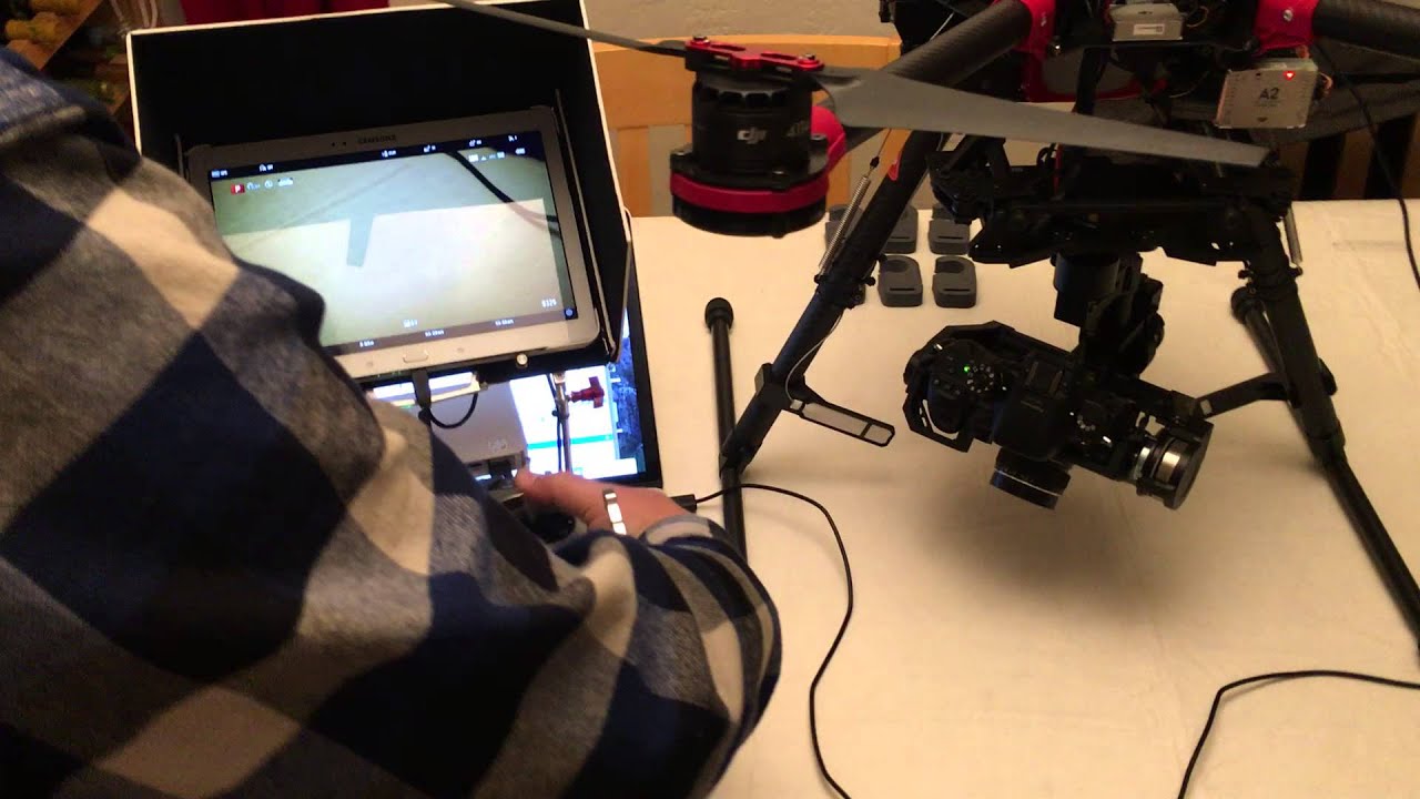 Demonstration of Z15 Gimbal Control on a DJI S900 with custom Futaba ...