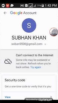 How to find google security codes - YouTube