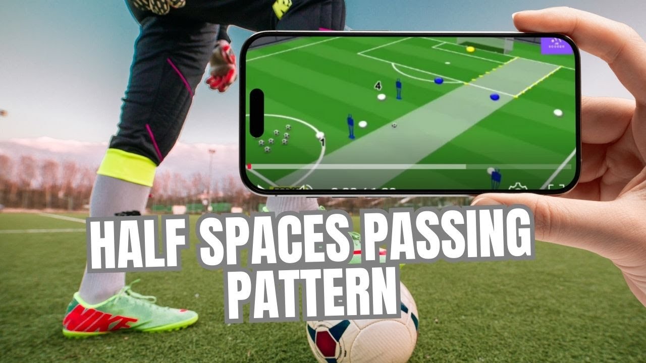 Passing Pattern | Attacking Half Spaces | Soccer Drill - YouTube