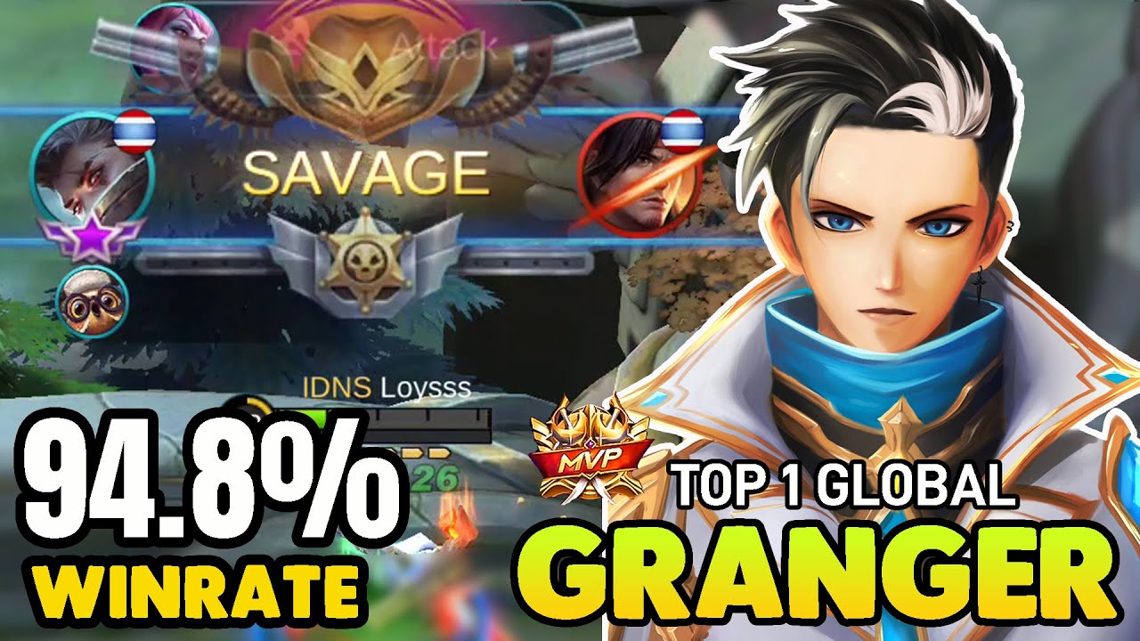 SAVAGE & 94.8% WINRATE !! GRANGER BEST BUILD 2021~ TOP 1 GLOBAL GRANGER ...
