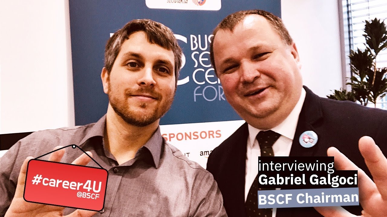 #career4u interviewing Gabriel Galgoci BSCF Chairman - YouTube