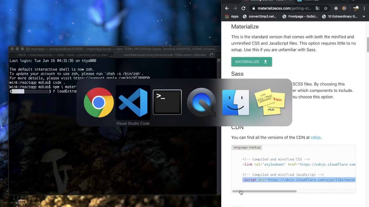 Integrando Materialize e React JS - YouTube