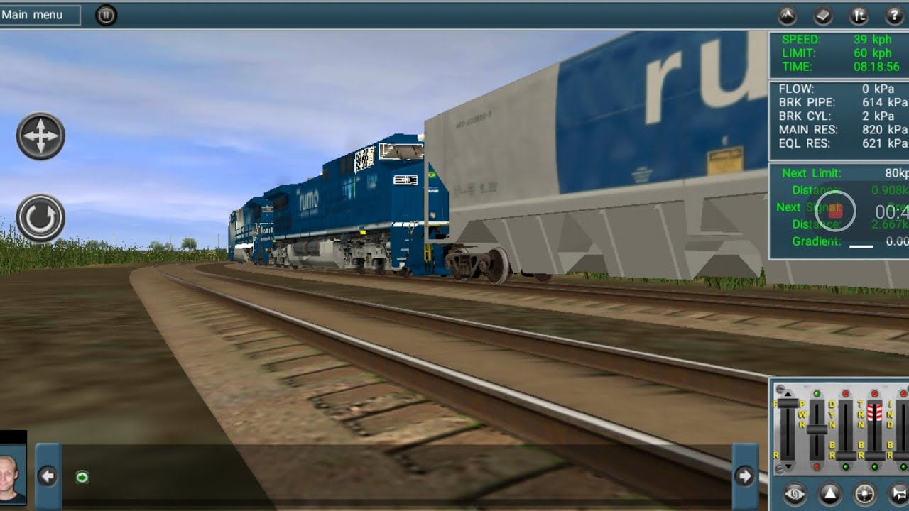 trainz simulator Android trem G74 com a ac44i da rumo 603 comandada ...