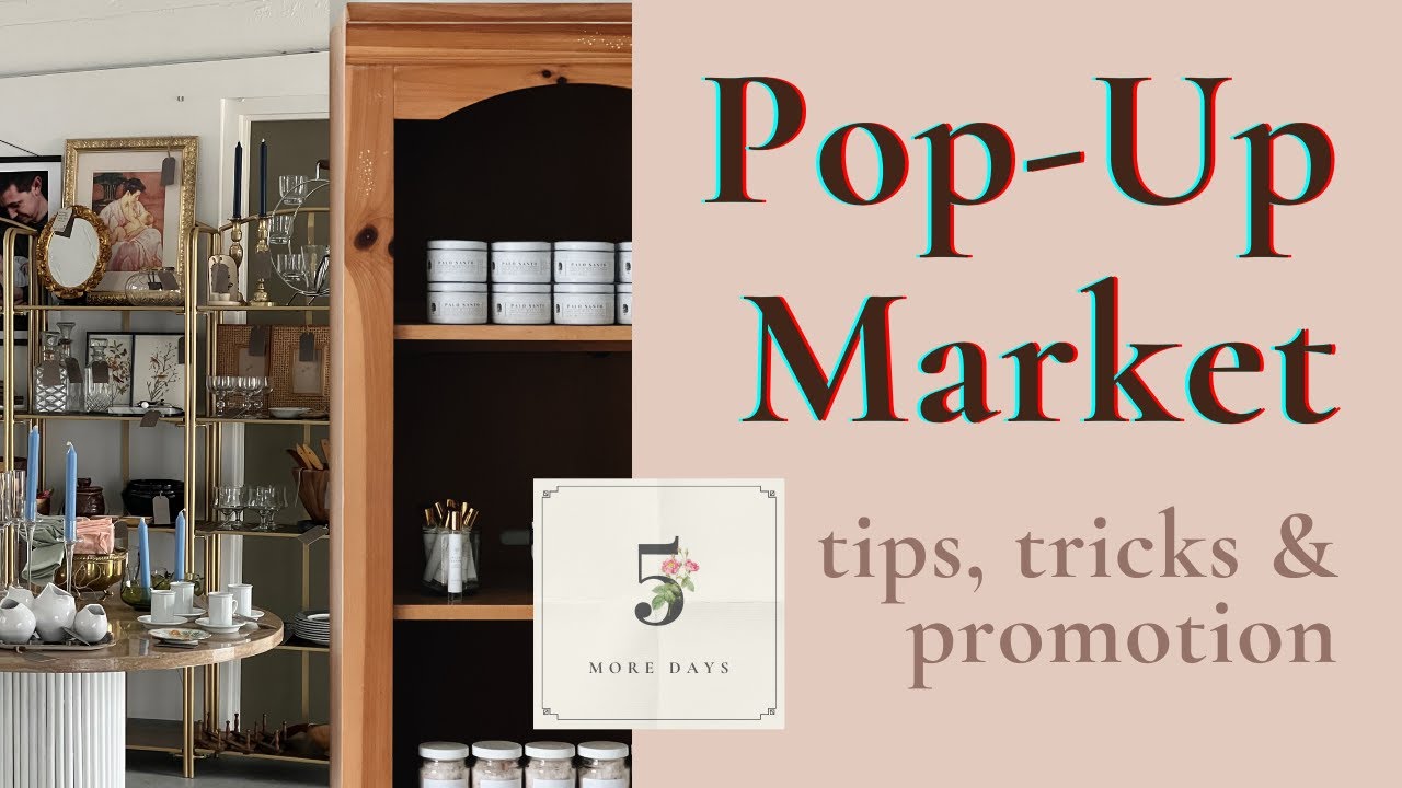 Hosting a Pop-Up Market | Instagram Promotion Plan | Handmade and ...