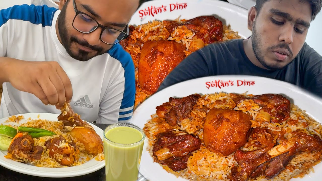 Eating Lunch(Mutton Kacchi Biryani) With Friends at Sultan's Dine ...