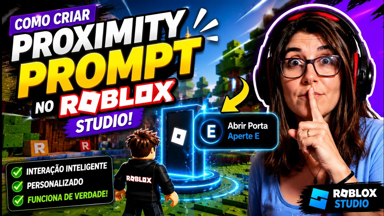 Como Criar PROXIMITY PROMPT no Roblox Studio (Interação com Tecla E ...
