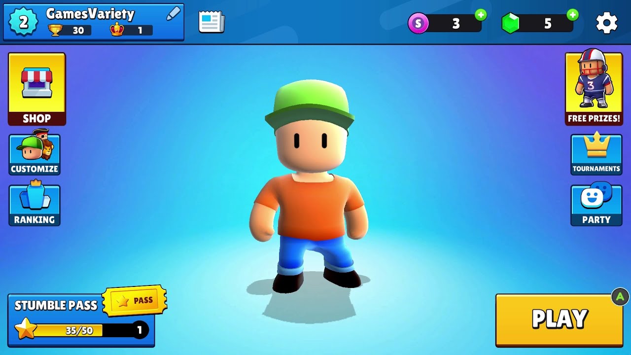 Stumble Guys - Mr. Stumble Skin Gameplay #1 - YouTube