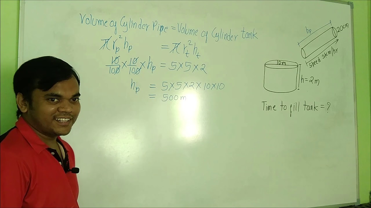 Calculate time to fill tank using volume | Jayesh Umre - YouTube