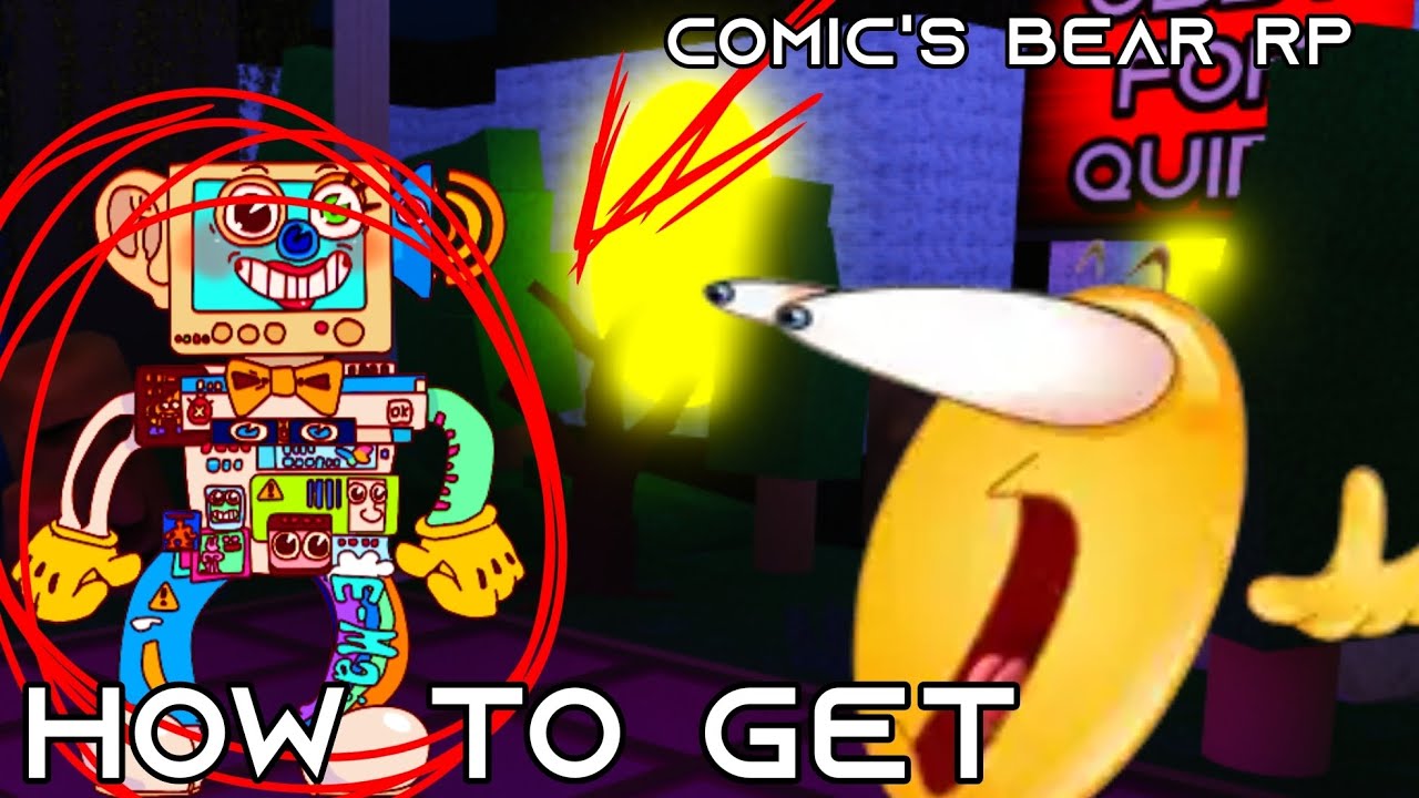 How to get rubbermal skin + Secret Viroes badge in Comics Bear Rp - YouTube