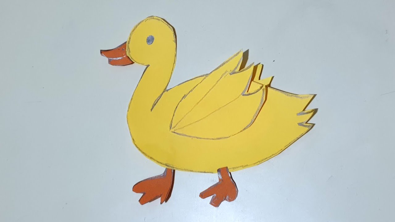 Duck Paper cutting | Paper Duck - YouTube