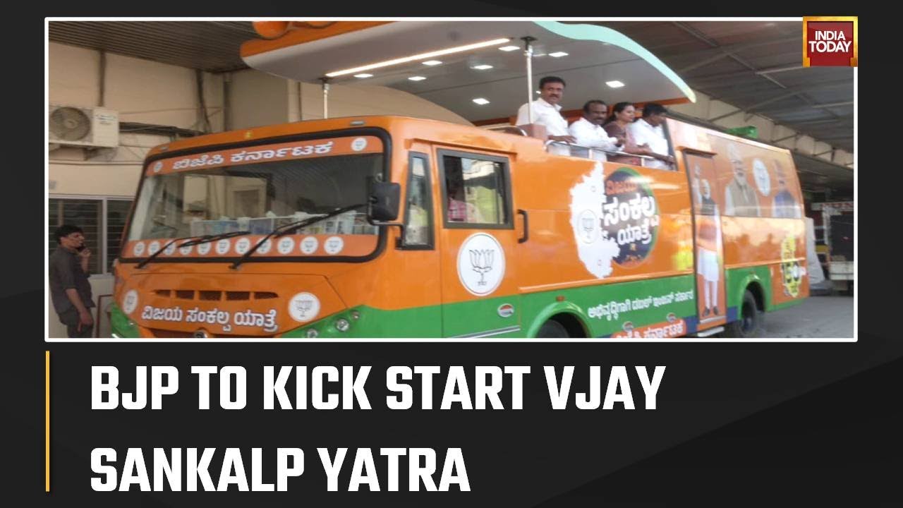 Campaign Buses Ready With BJP Colors, 224 Constituencies, 20 Days Of ...