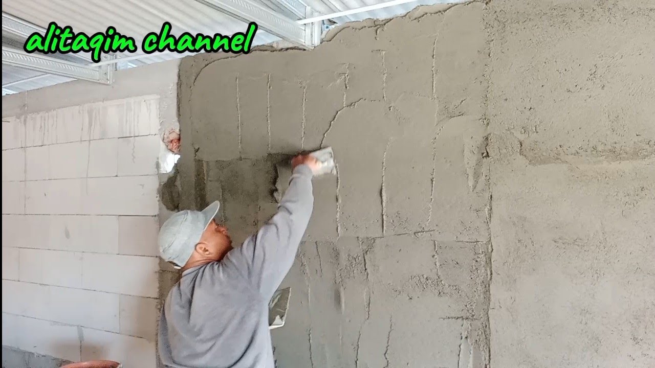 Trik Dan Cara Plaster Dinding Bata Ringan Menggunakan Pasir Dan Semen ...