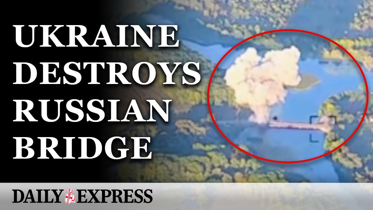 Ukraine war: Air Force takes out Russian bridge in Kursk region - YouTube