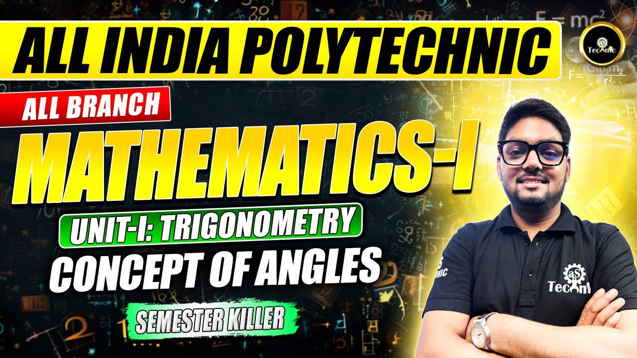 L-1 Mathematics - 1st | Trigonometry | Polytechnic 1st sem NEW syllabus 2025 #astechnic - YouTube