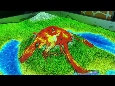 Volcano Animals Mode - Magicdynamics Interactive AR Sandbox. Software sales. - YouTube