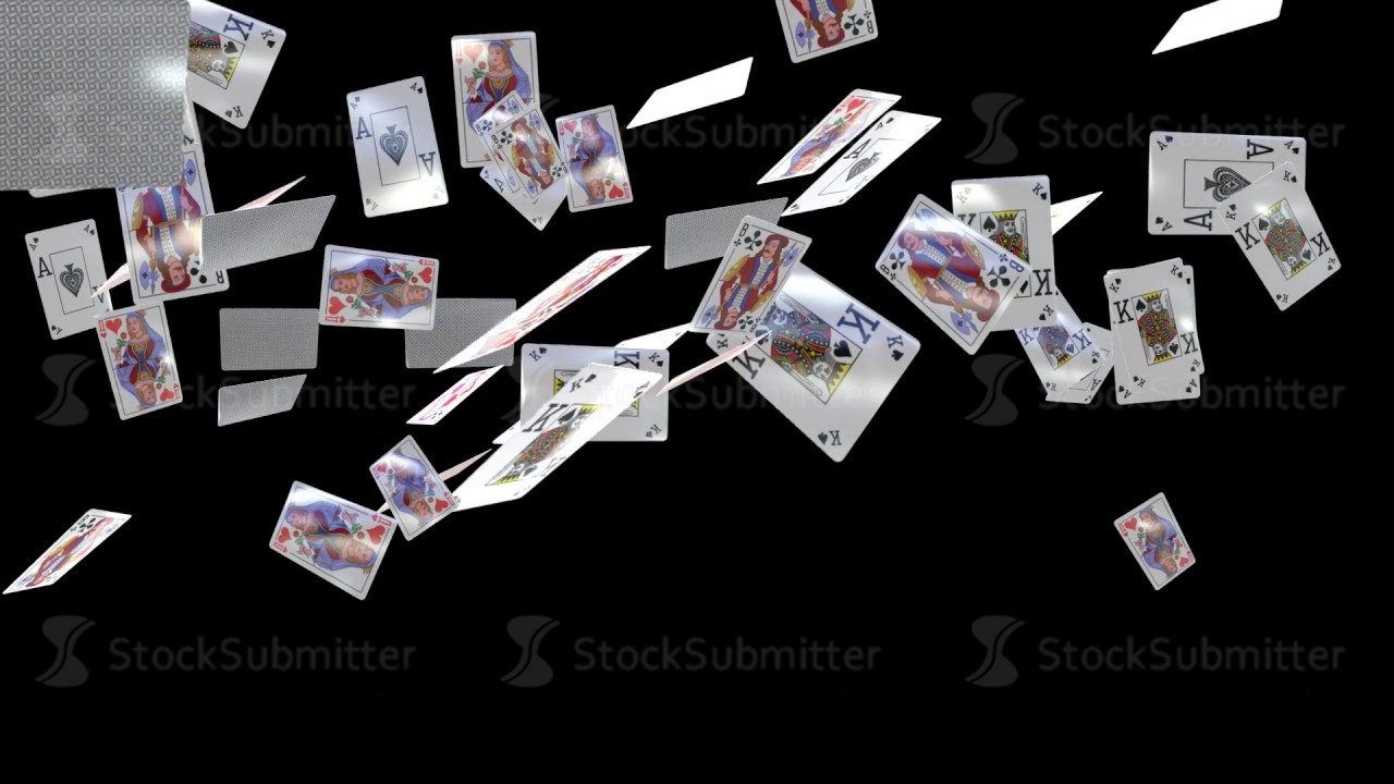Flying Playing Cards Animation with Alpha Channel - YouTube