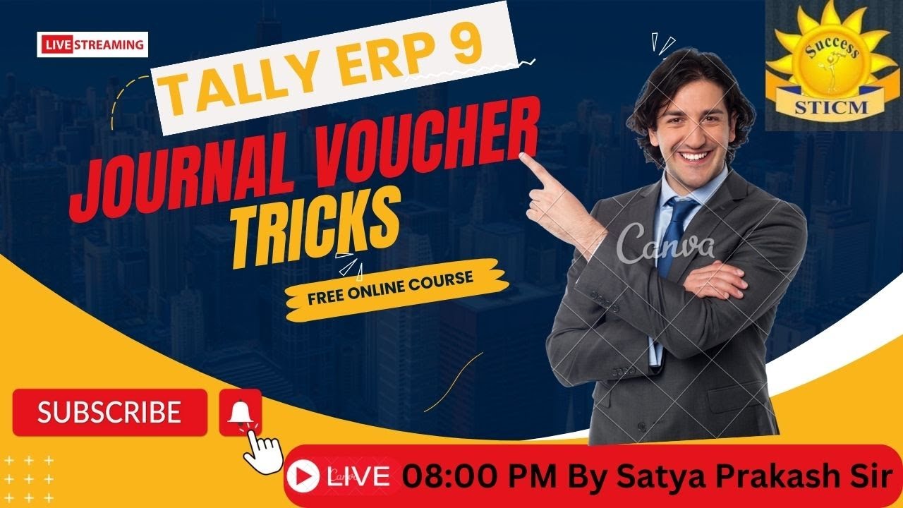 Journal Voucher Entry in Tally ERP 9 | Use of Journal Voucher in Tally ...