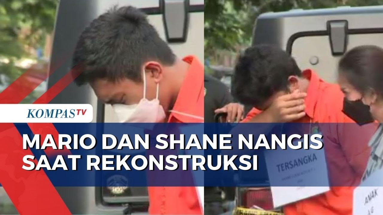 Mario Dandy dan Shane Nangis Saat Rekonstruksi Penganiayaan David - YouTube