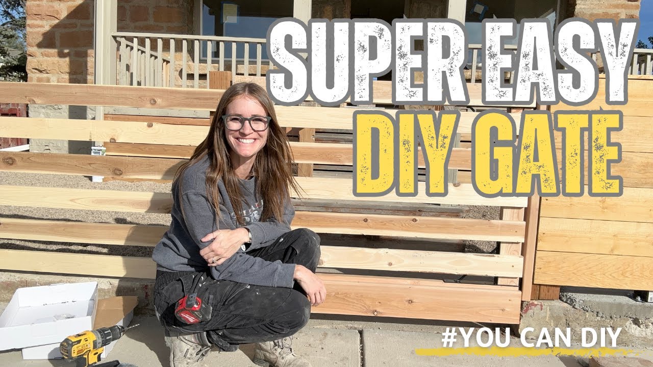 Super Easy No Sag DIY Gate! - YouTube