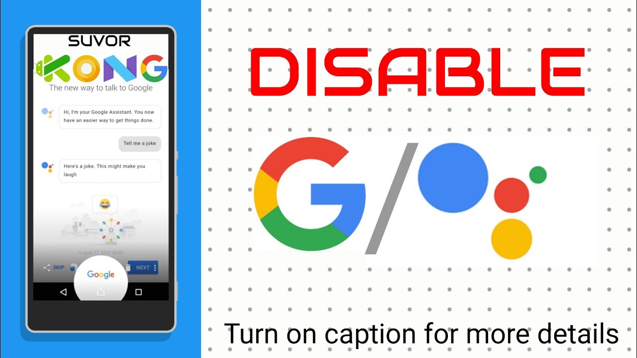 Disable hold home button for Google Assistant (GG Now) - YouTube