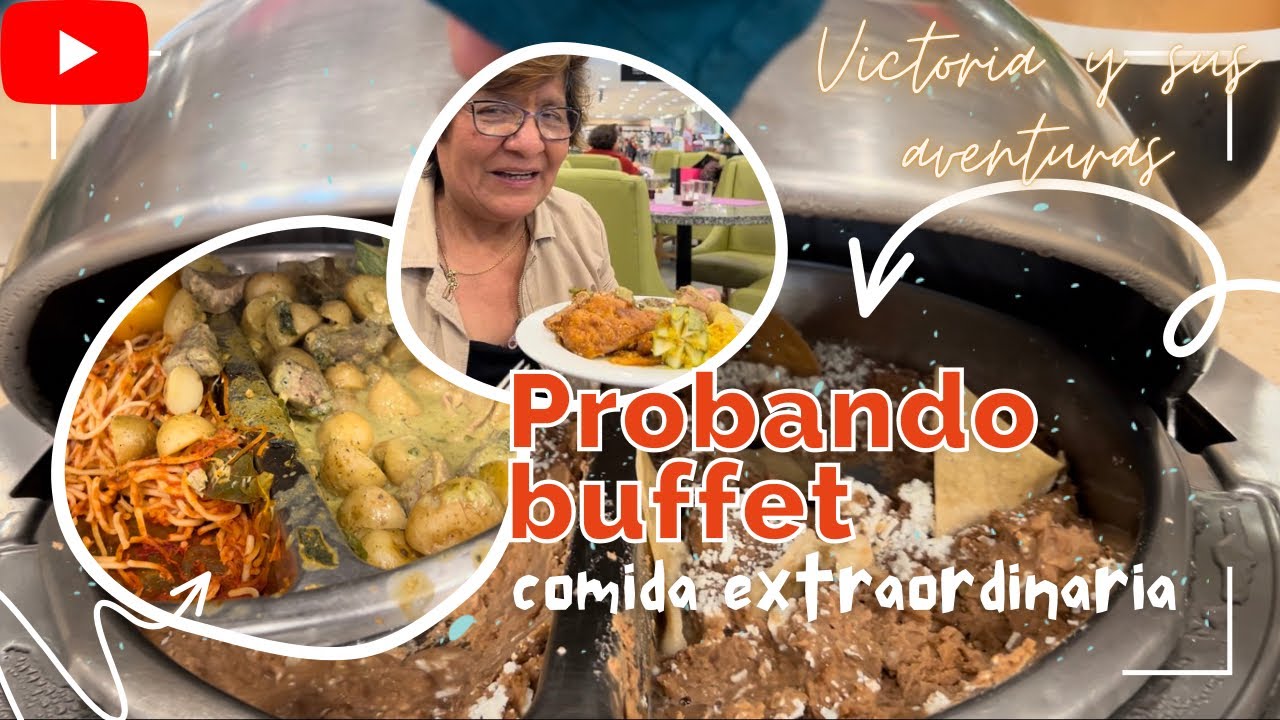 Probando buffet comida deliciosa en un gran restaurante - YouTube