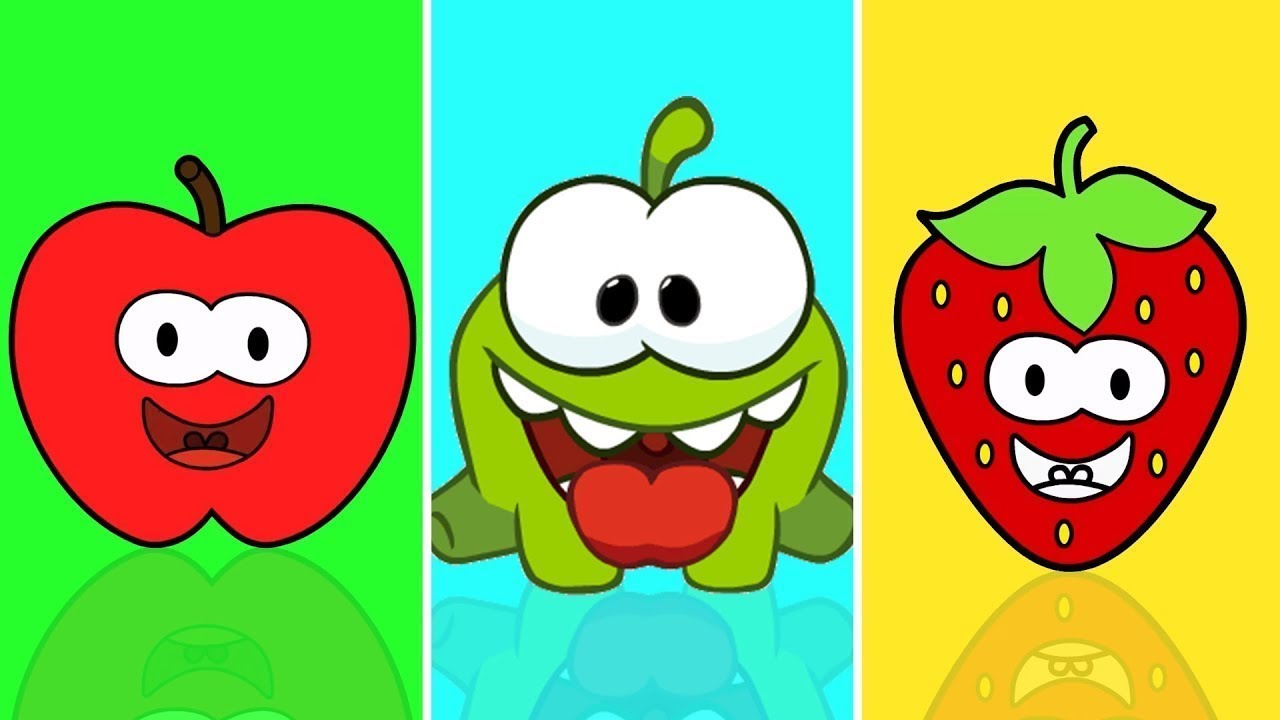 Sikho Rang Aur Phalo Ke Naam रंग और फलों के नाम | Om Nom Cartoons ...