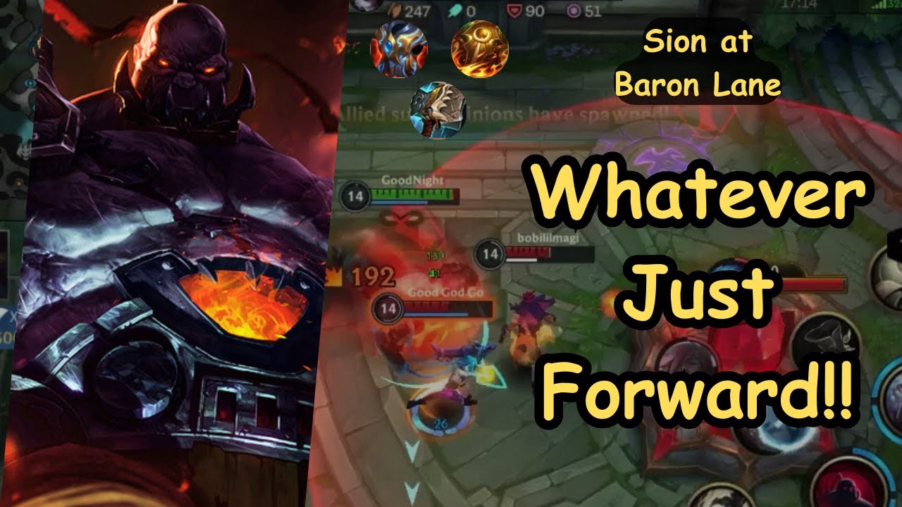 Sion VS Sett Baron Lane Match Up, Not Fear Anything | Solo Player Baron ...